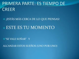 Este es tu momento | PPTX