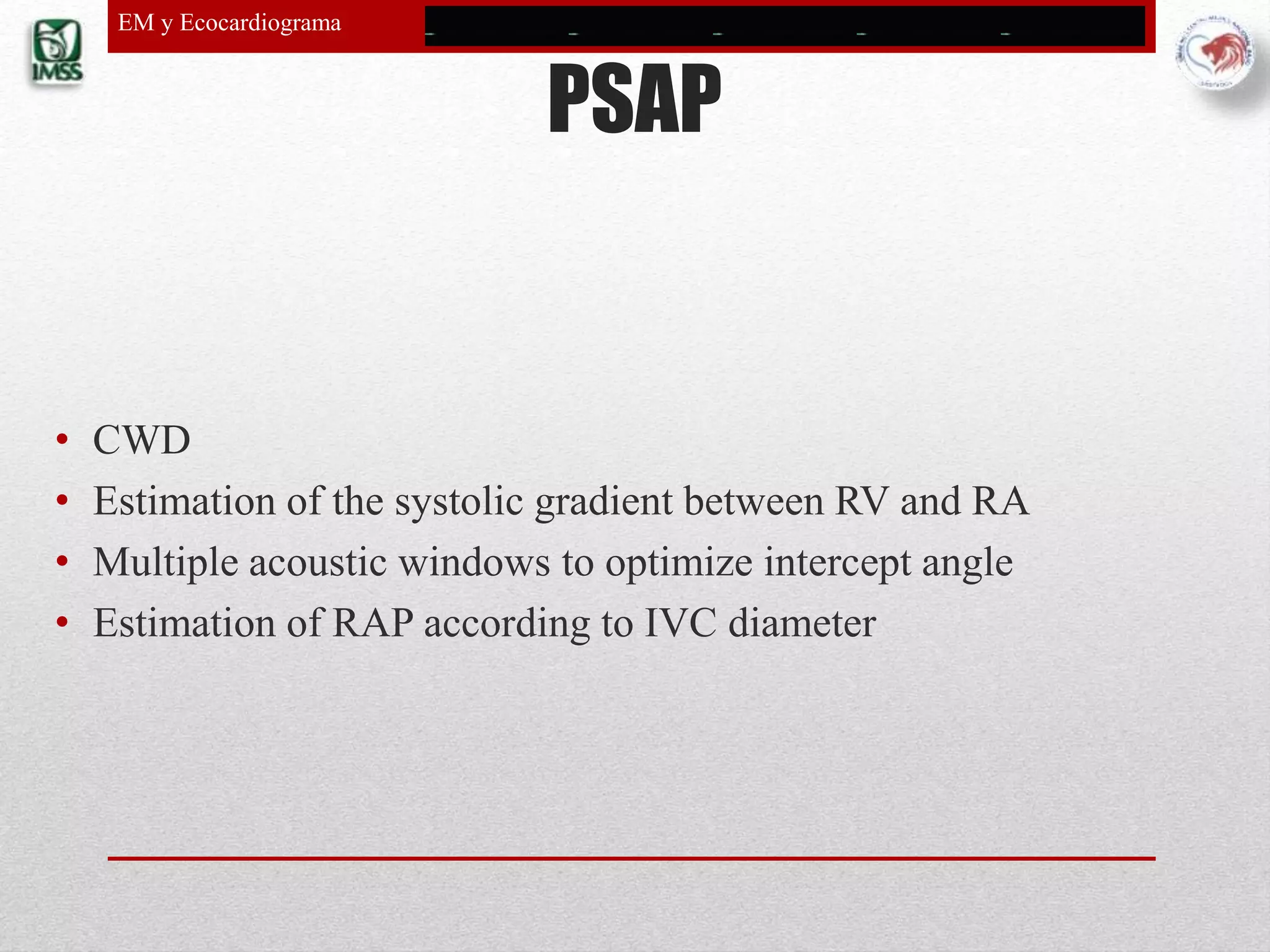 Estenosis mitral y ecocardiograma | PPTX