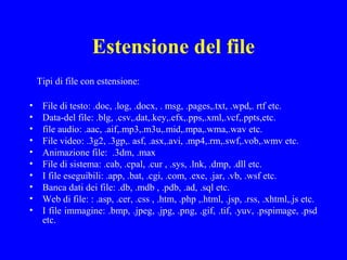 Estensione del file | PPT