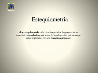 Estequiometría | PPTX