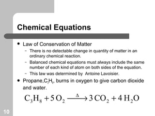 CHEMICAL EQUATIONS AND REACTION STOICHIOMETRY | PPT | Chemistry | Science