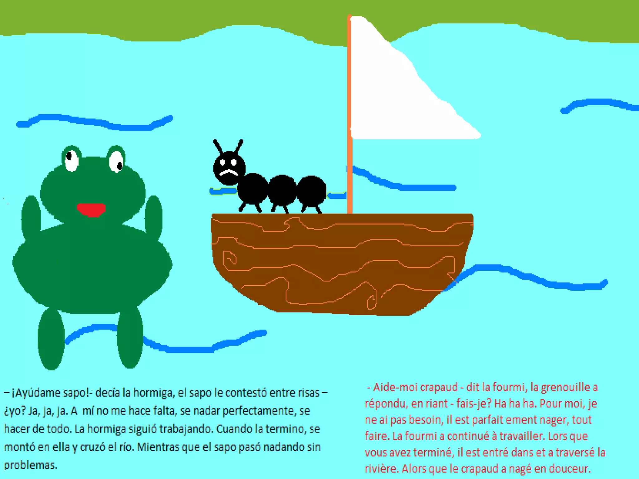 Ester pilar-el sapo y la hormiga-biling | PPTX