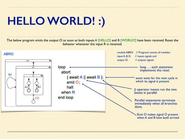 Esterel as A Realtime System Programming Language | PPT