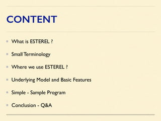 Esterel as A Realtime System Programming Language | PPT