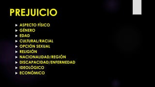 Estereotipo y prejuicio | PPTX