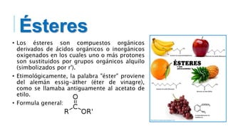 Esteres, éteres y epóxidos: reacciones.pptx