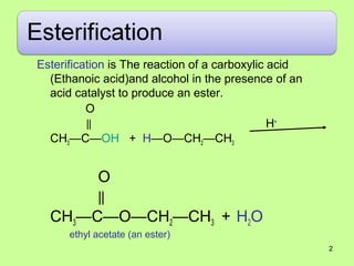 Esterification | PPT