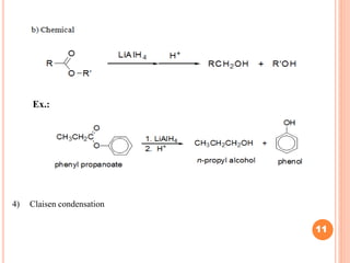 Esterification ppt selfmade | PPTX | Chemistry | Science