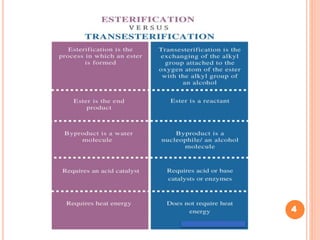 Esterification ppt selfmade | PPTX