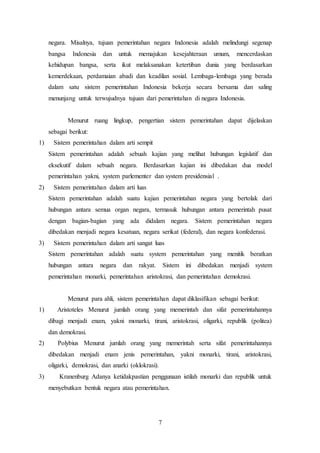 makalah sistem pemerintahan di indonesia | DOCX
