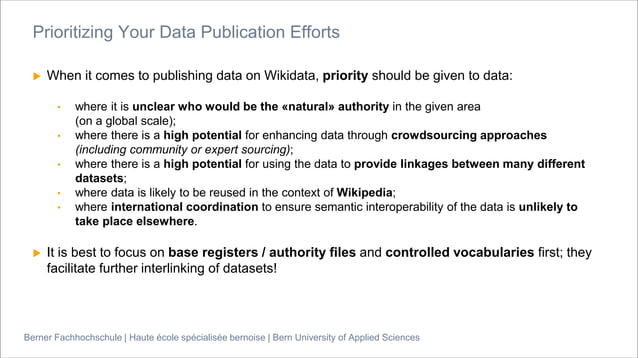 Using Wikidata for Performing Arts Related Data | PPT