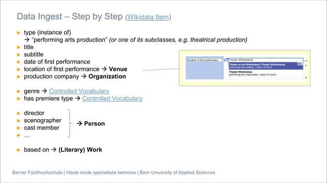 Using Wikidata for Performing Arts Related Data | PPT