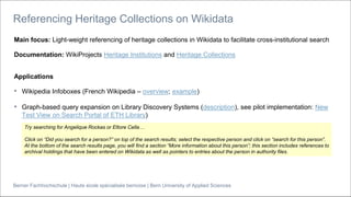 Using Wikidata for Performing Arts Related Data | PPT