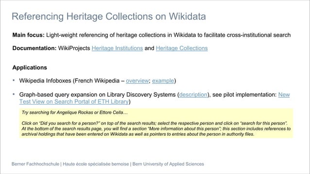 Using Wikidata for Performing Arts Related Data | PPT