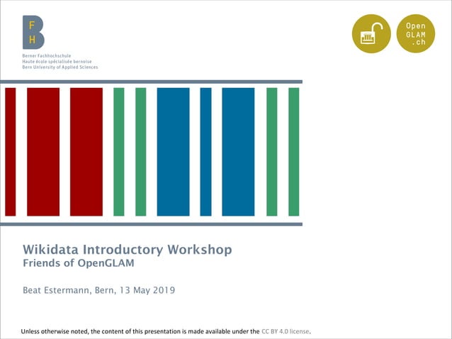 Wikidata Introductory Workshop | PPT