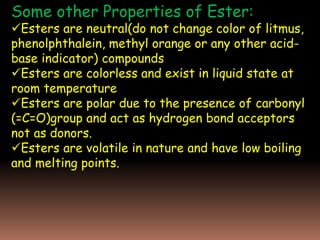 Esters | PPTX