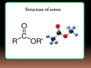 preparation, chemical reactions of esters.pptx