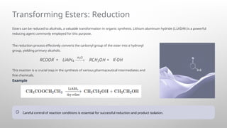 Comprehensive Overview of Esters and Amides in Organic Chemistry | PPTX