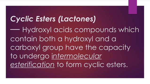 Esters (chemistry) | PPTX | Chemistry | Science