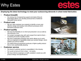Estes Power Point Presentation | PPT