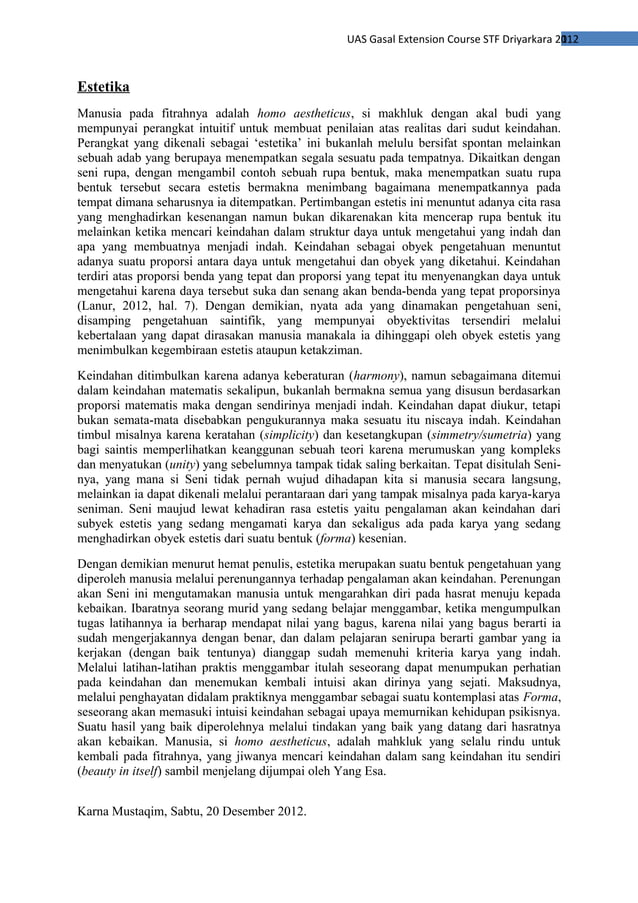 Adab sebagai Estetika | PDF