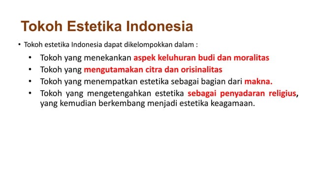 Nilai Estetika Modern Indonesia_Aji Susanto Anom | PPTX