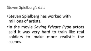 steven spilberg | PPTX