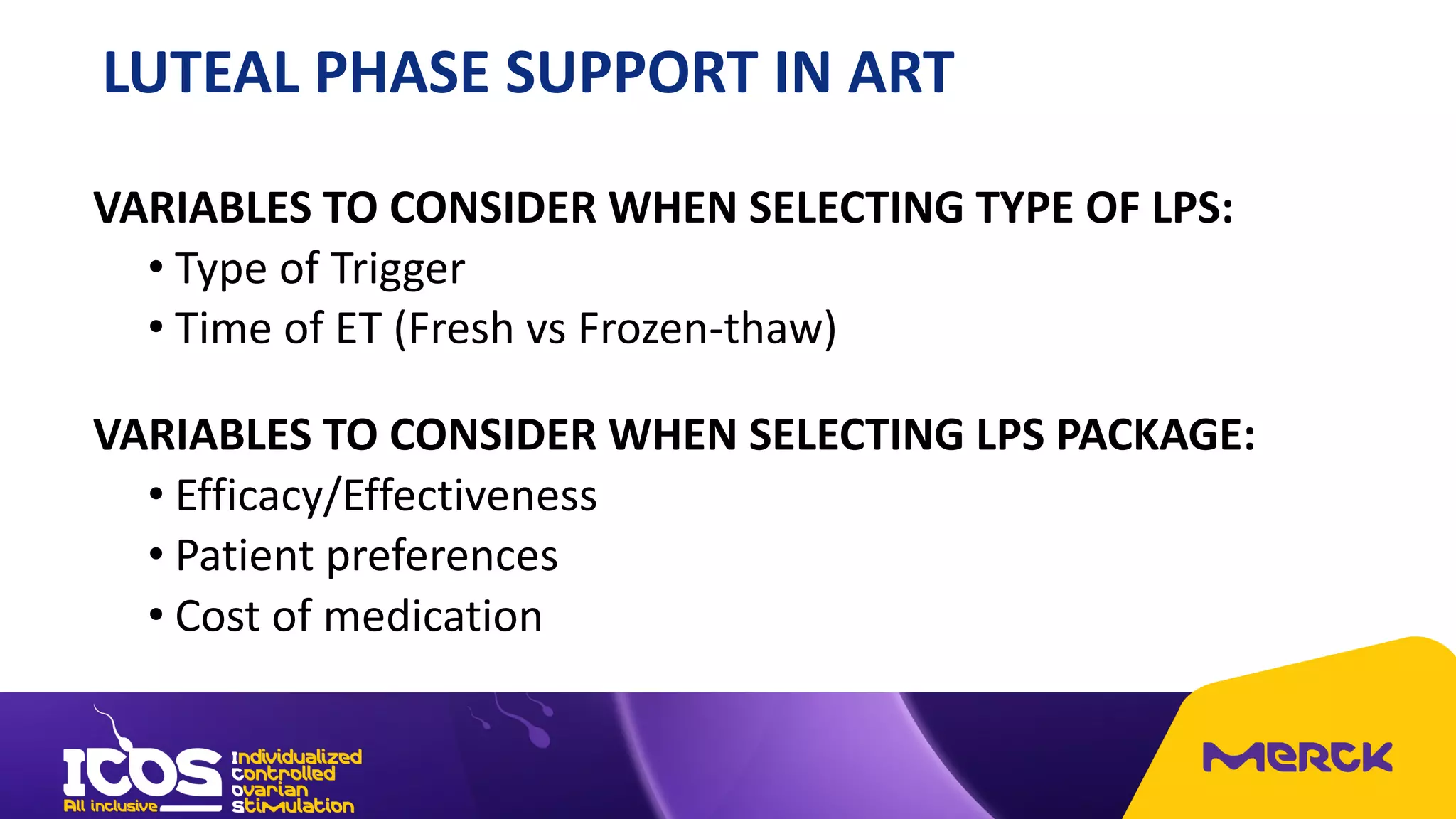 Luteal Phase Support: Key Variables to Achieve Success in ART | PDF
