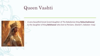 ESTHER complete Bible study with pictures by Rhema Joy Sharath | PPTX