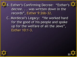 Esther 9 10 - ss | PPTX