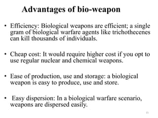 Trichothecene as a bioweapon | PPTX