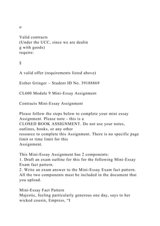 Esther Gringer – Student ID No. 39188869CL600 Module 9 Mini-Es.docx