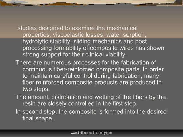 Esthetic archwires | PPT | Dental Health | Diseases and Conditions