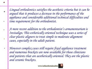 Esthetic brackets/ dental implant courses | PPT