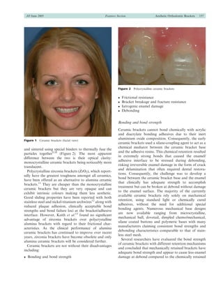 ESTHETIC BRACKETS USED IN ORTHODONTICS FOR TREATMENT | PDF