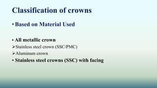 Esthetic crowns in pediatric dentistry.pptx
