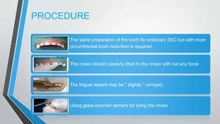 Esthetic crowns used in pediatric dentistry | PPTX