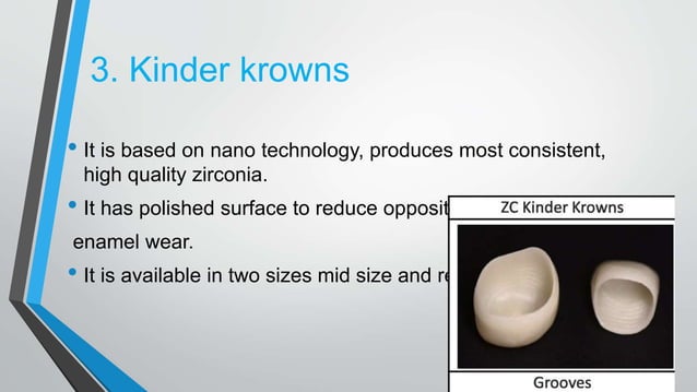 Esthetic crowns used in pediatric dentistry | PPT
