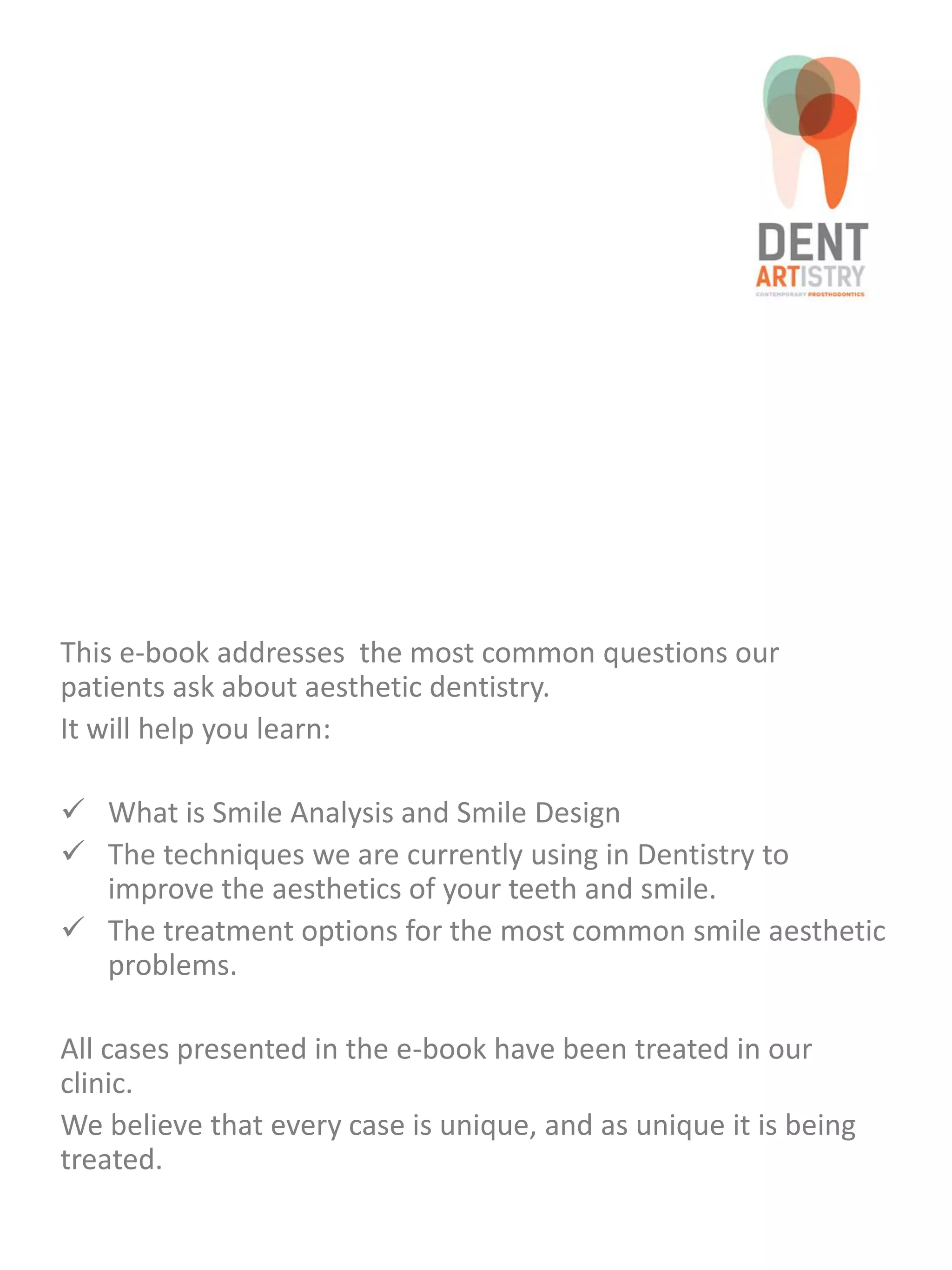 Aesthetic Dentistry, Everything you need to know | PDF