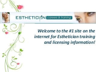 Esthetician license information by state