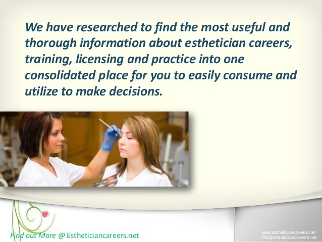 Esthetician license information by state