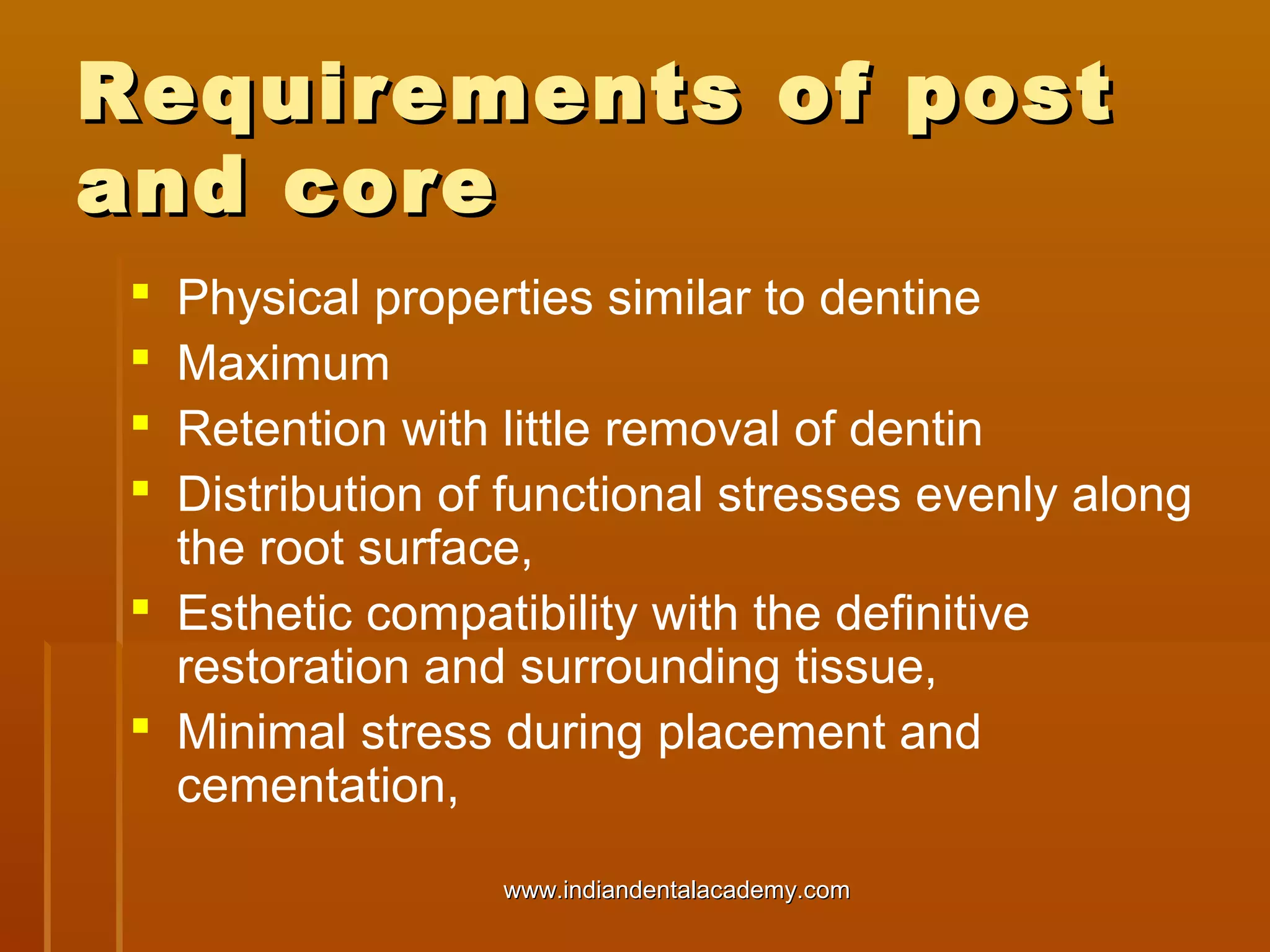 Esthetic post systems/ dentistry site | PPT