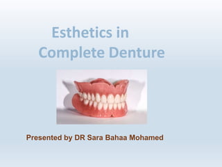 Esthetics in complete dentur.pptx