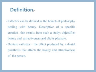 Esthetics in complete dentur.pptx