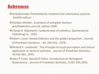 Esthetics in complete dentures dentogenic concept | PPTX