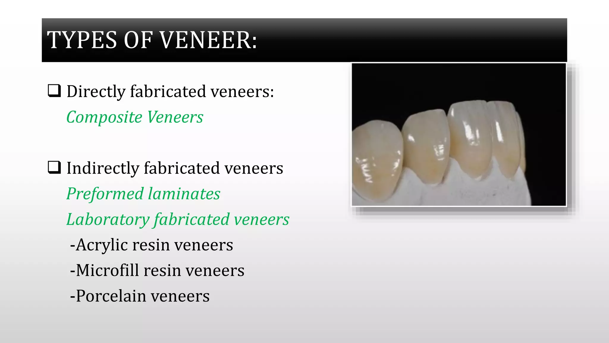 Laminates Veneers in Dentistry | PPTX
