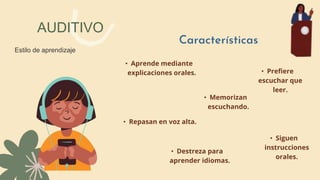 Características Del Estilo De Aprendizaje Visual