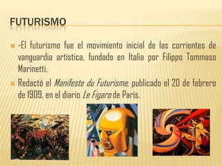 Estilos del arte plástico del siglo xx en bonnie moreno | PPTX