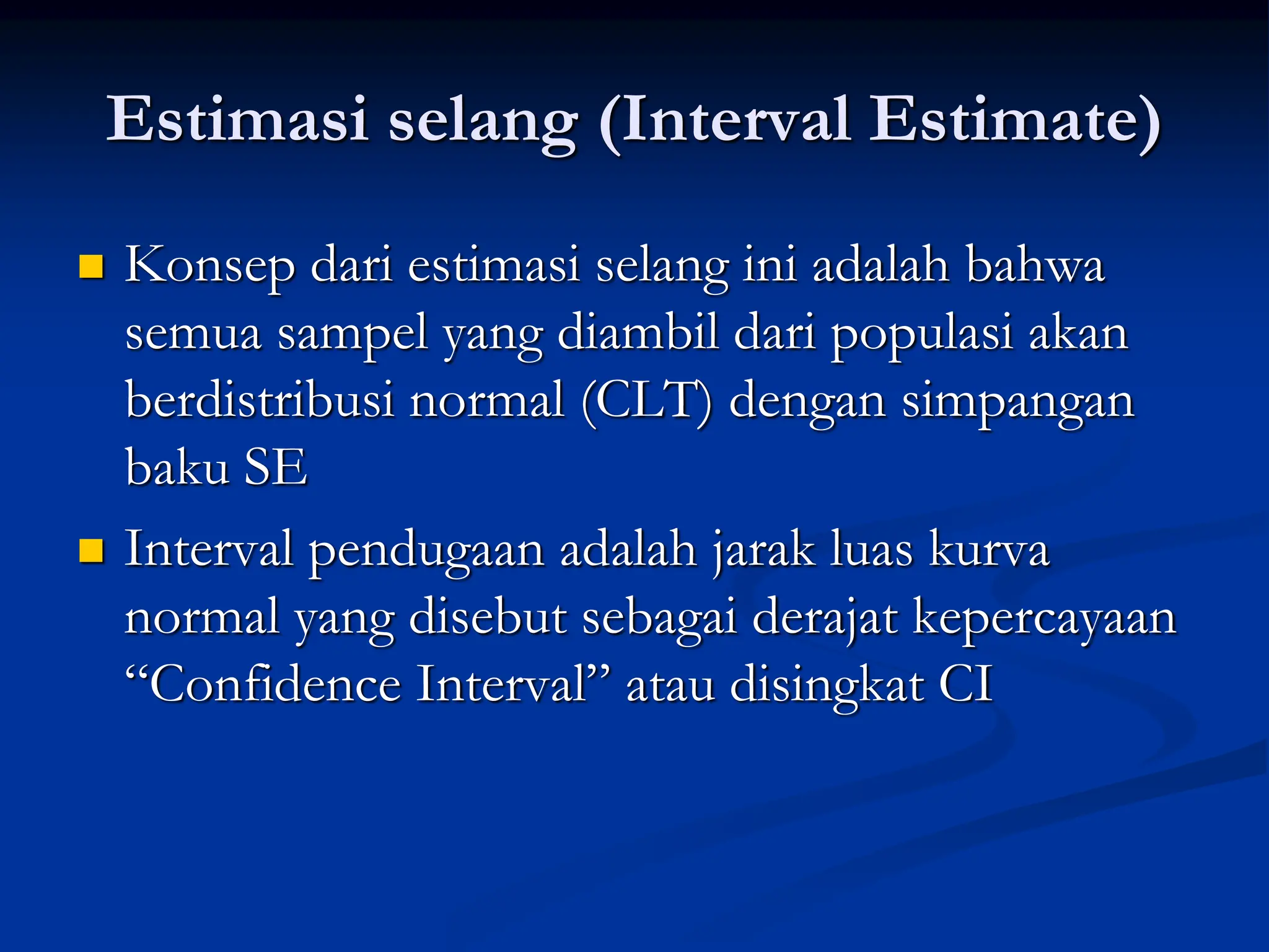 estimasi dalam statistik kesehatan yang boleh diperlajari | PDF
