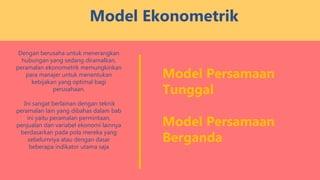 Estimasi Dan Prakiraan Permintaan | PPTX